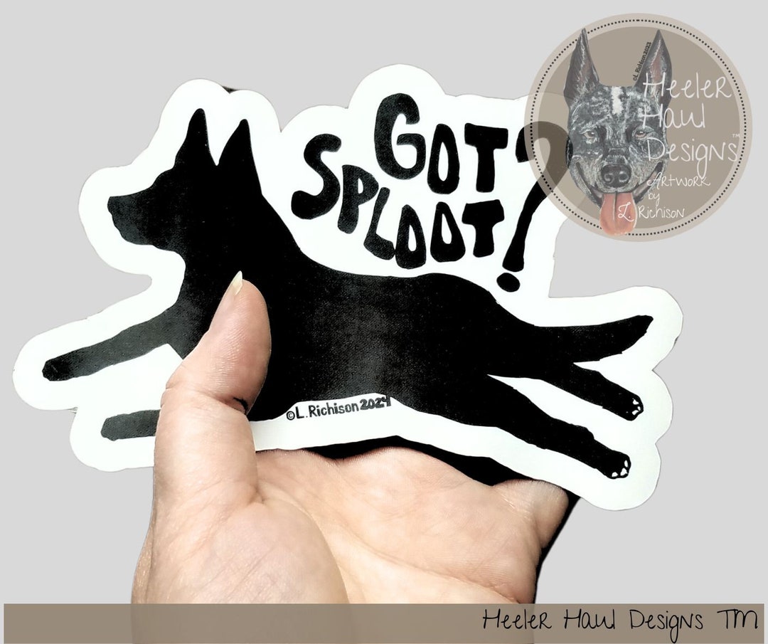 Heeler Decal, Australian Cattle Dog Decal, Blue Heeler Car Decal, Red ...