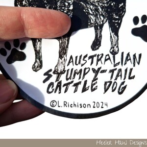 Stumpy Tail Heeler Decal, Heeler Decal, Vinyl Heeler Decal, Blue Heeler ...