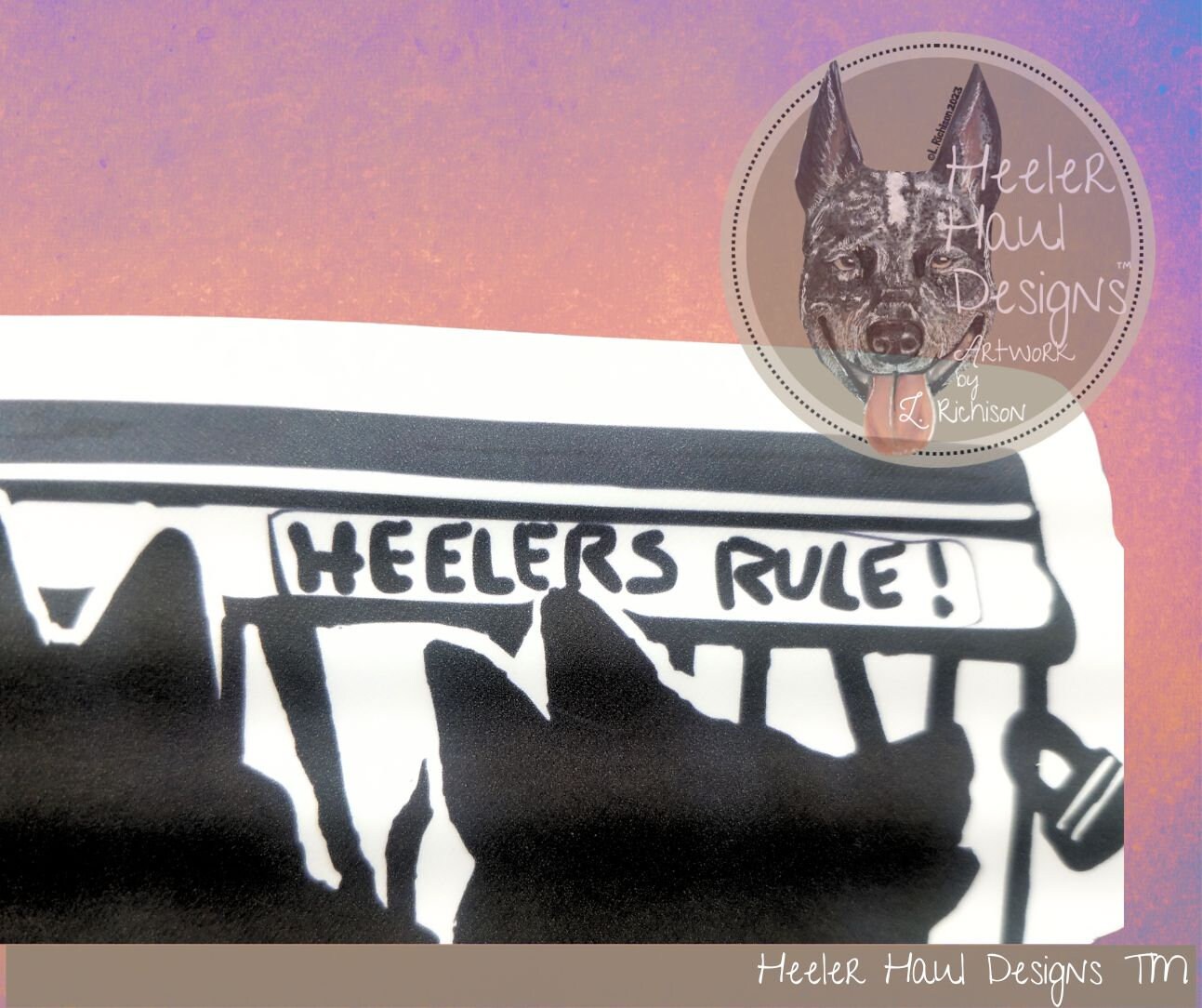 Heeler Decal, Australian Cattle Dog Decal, Blue Heeler Car Decal, Red ...