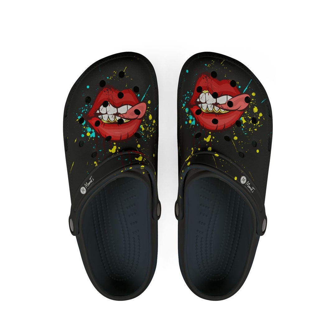 EVA Foam Rubber Shoes AOP Love Lips - Etsy