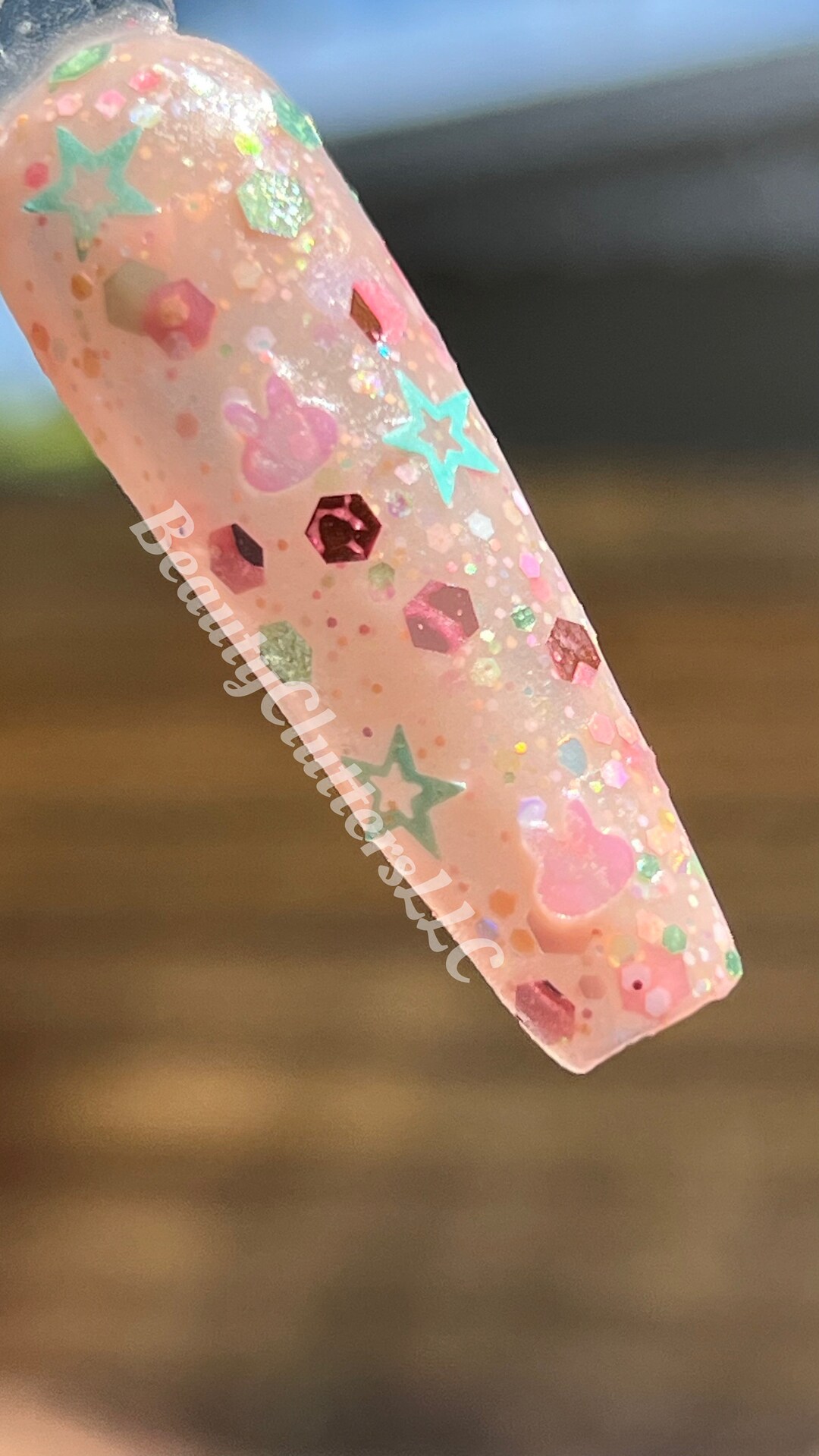 Bella Glitter Acrylic Powder. 2in1 | Easter Nails | Easter Acrylic ...