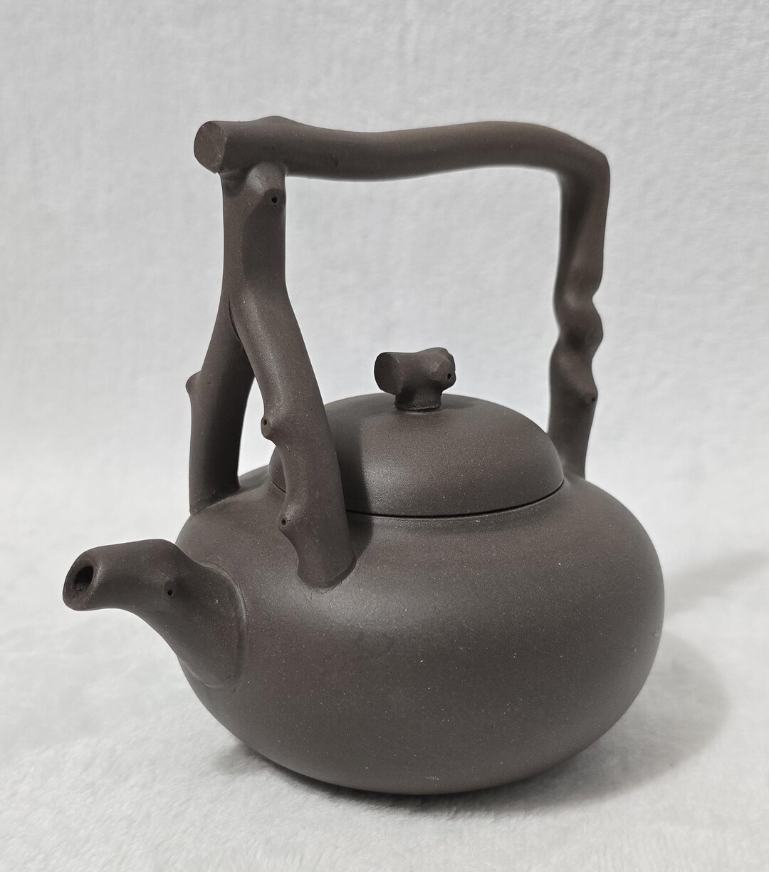 Vintage Chinese Yixing Zisha Teapot Handmade Bamboo Style - Etsy