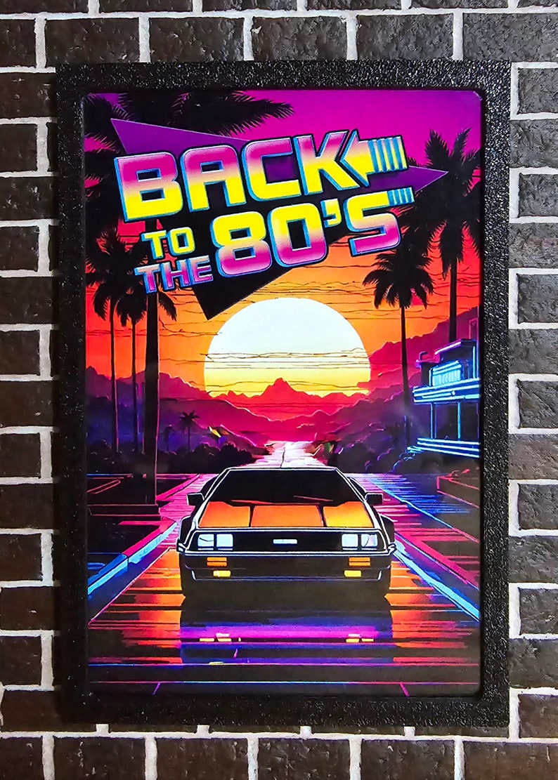 1/6 Scale 80's Style Arcade Poster FREE Frame - Etsy