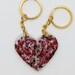 Handmade Resin Couple Heart Keychains - Etsy