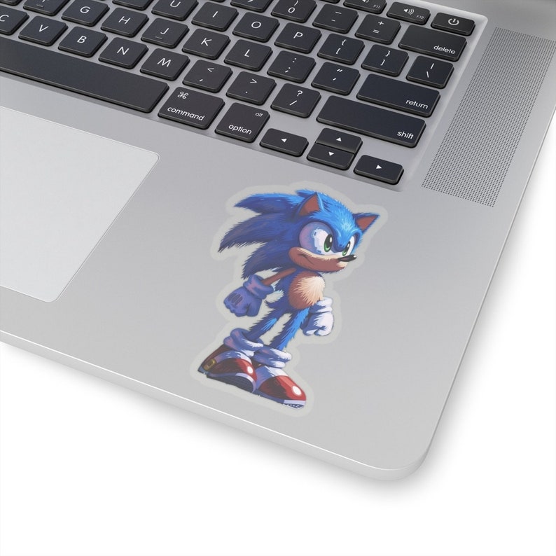 Sonic the Hedgehog Sticker, Sticker for Laptops, Notebooks, Water ...