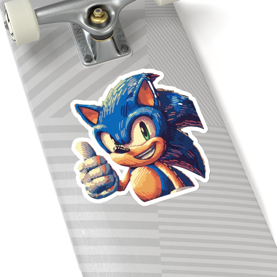 Sonic the Hedgehog Sticker, Sticker for Laptops, Notebooks, Water ...