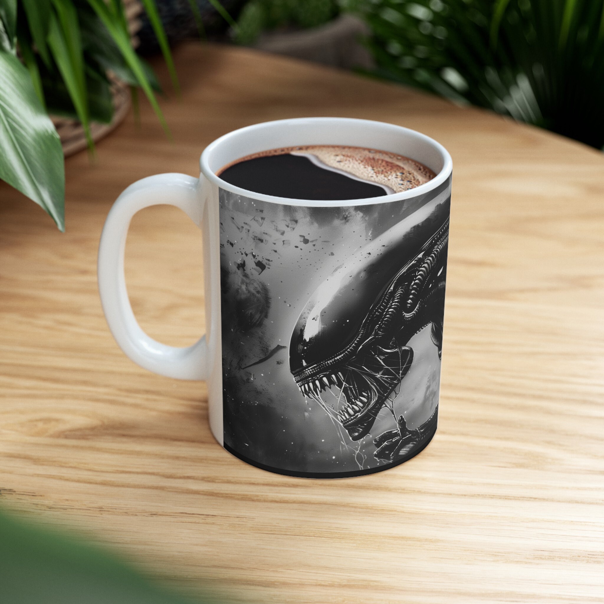 Alien Coffee Mug, Xenomorph, HR Giger, Sci-fi Alien Cup, Geiger Art ...
