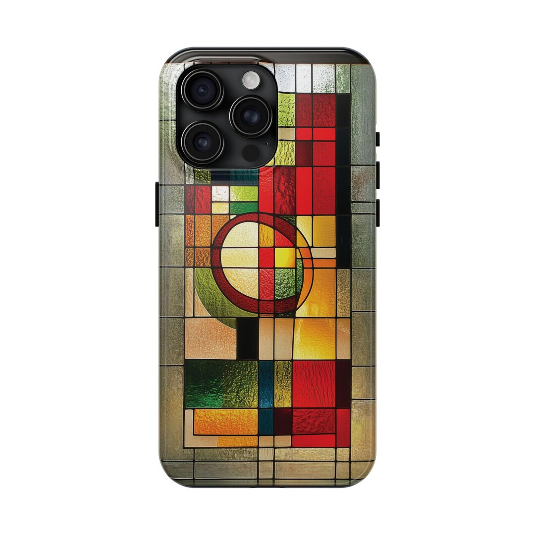 Realistic Stained Glass Phone Case Artistic Architectural Design Frank ...