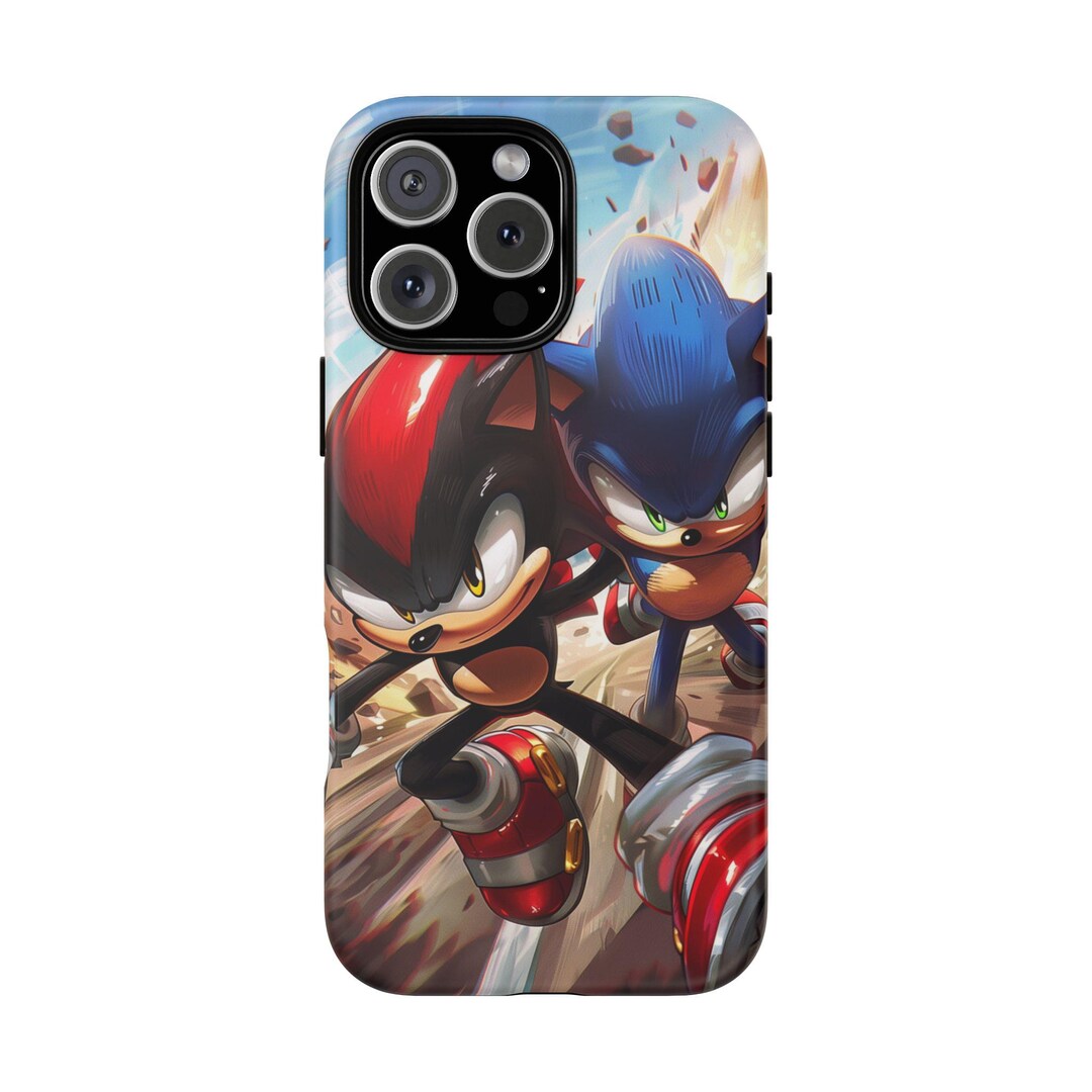 Sonic and Shadow Phone Case, Sonic and Shadow, Tough Android Case, Fun ...