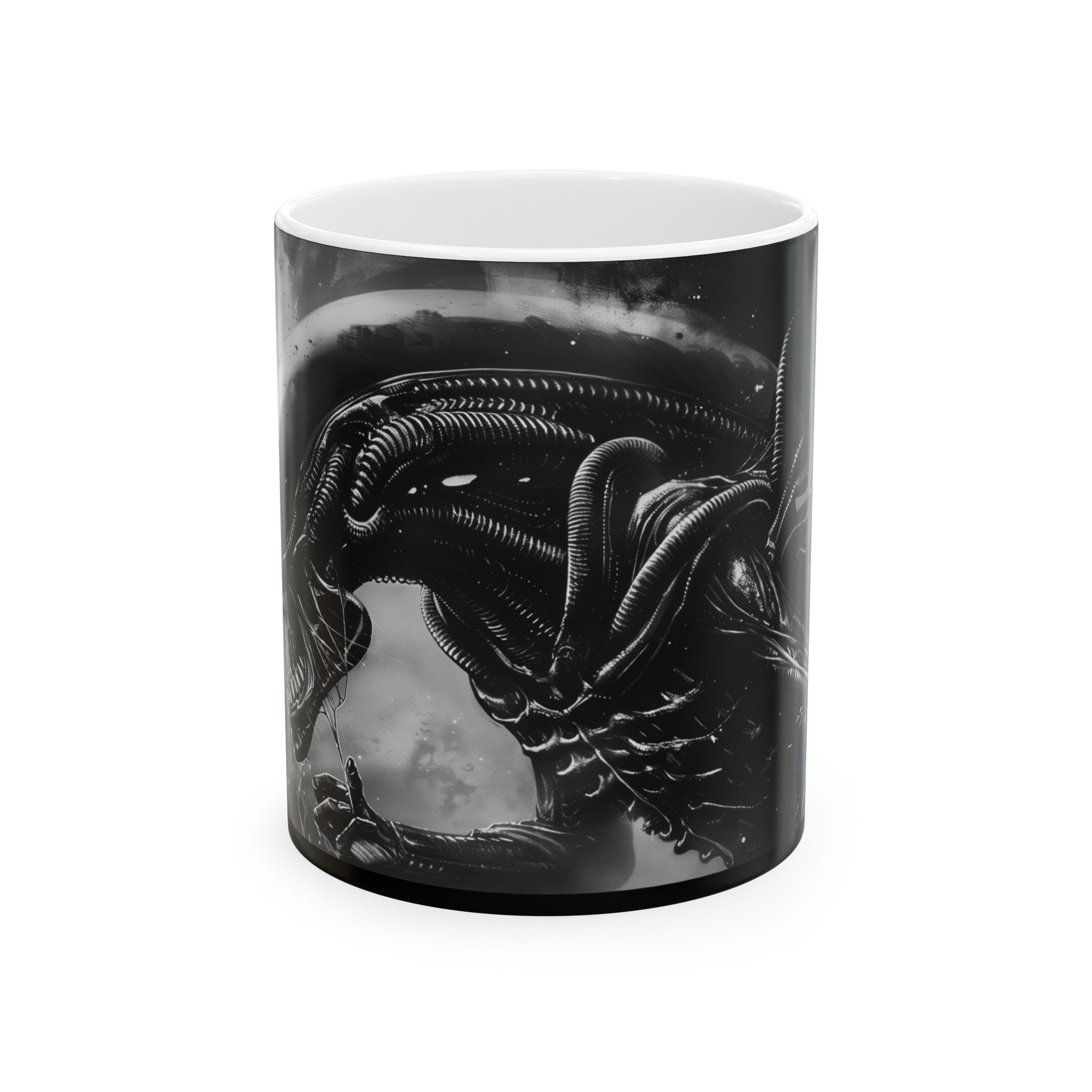Alien Coffee Mug, Xenomorph, HR Giger, Sci-fi Alien Cup, Geiger Art ...