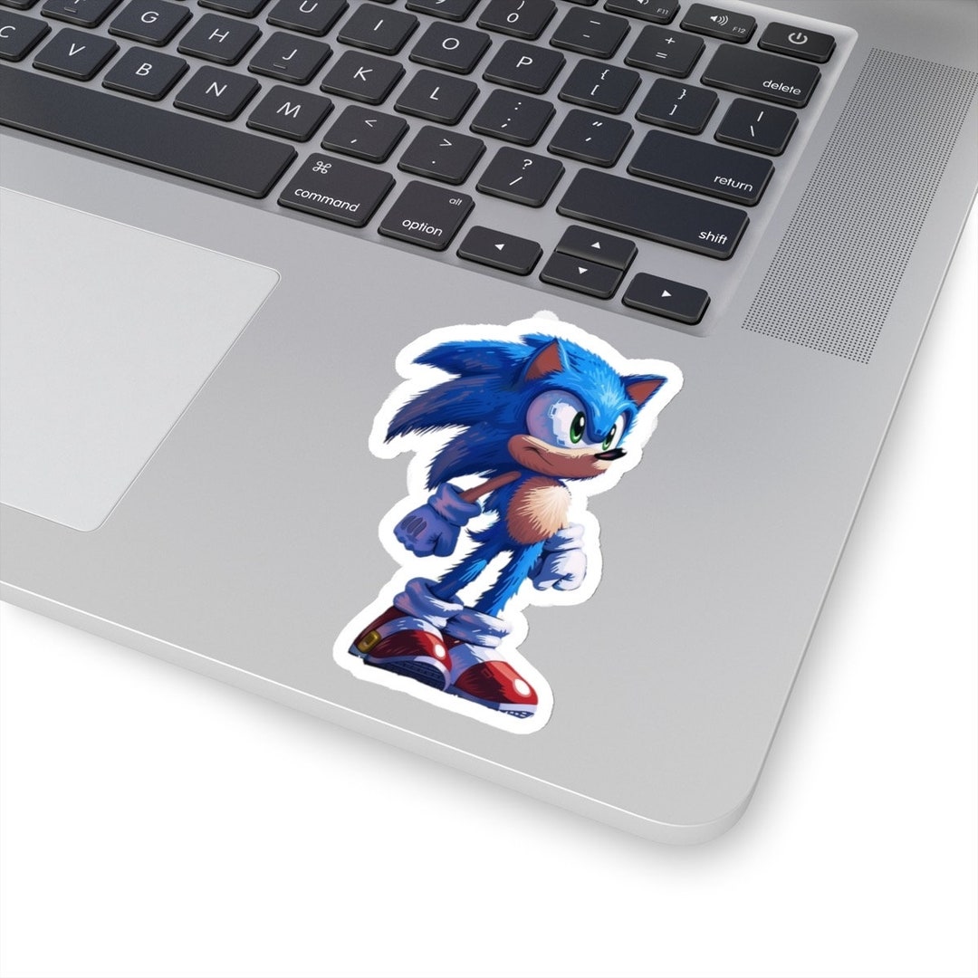 Sonic the Hedgehog Sticker, Sticker for Laptops, Notebooks, Water ...