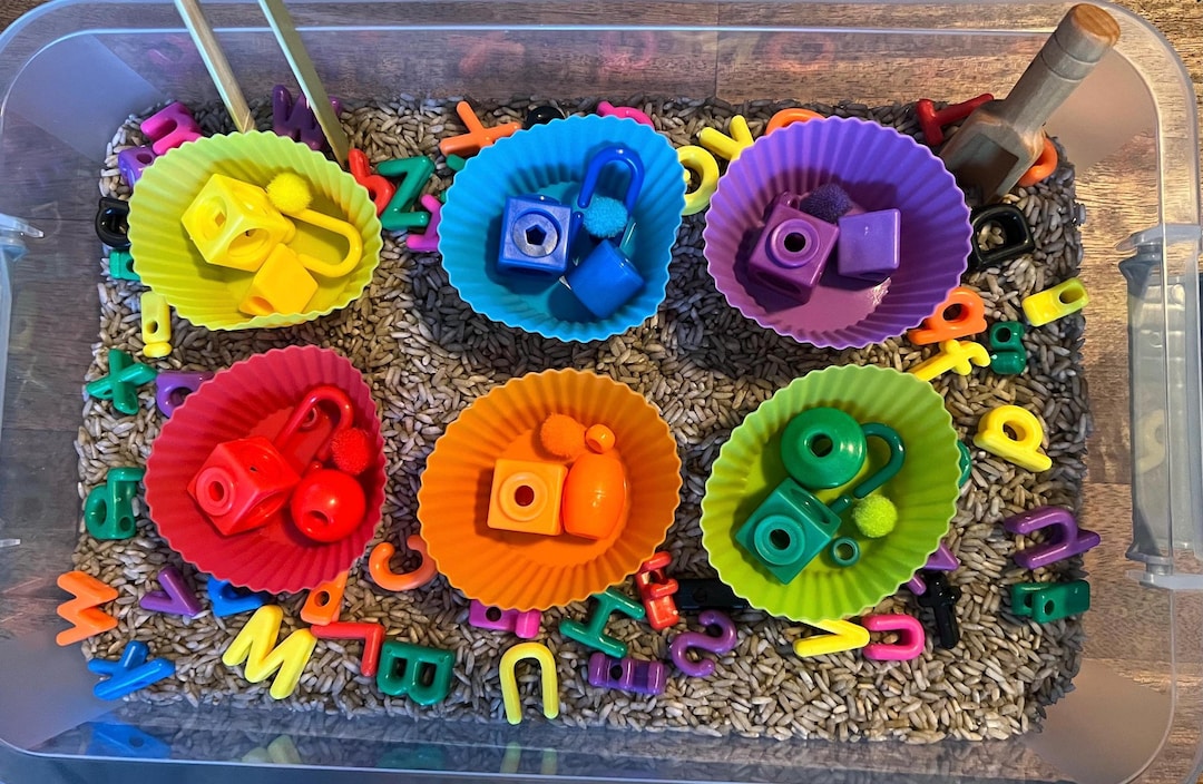 Back to School Sensory Bin - Etsy