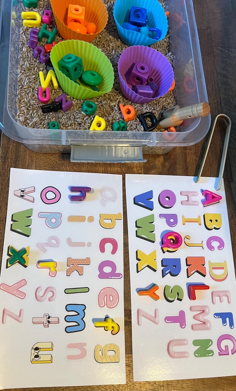 Back to School Sensory Bin - Etsy