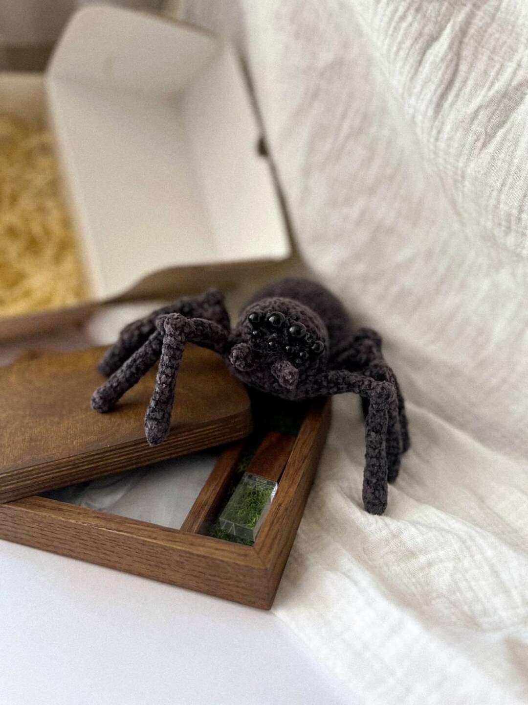 Halloween Decoration, Cute Jumping Spider Toy, Creepy Gift, Black ...
