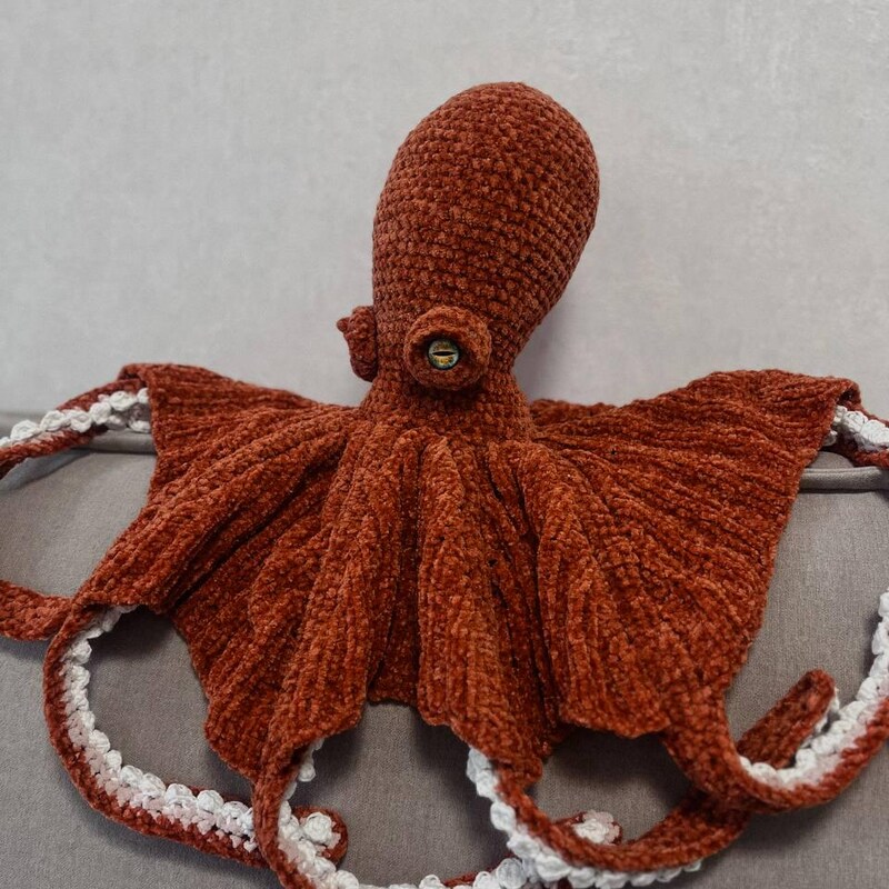 Orange Octopus - Etsy