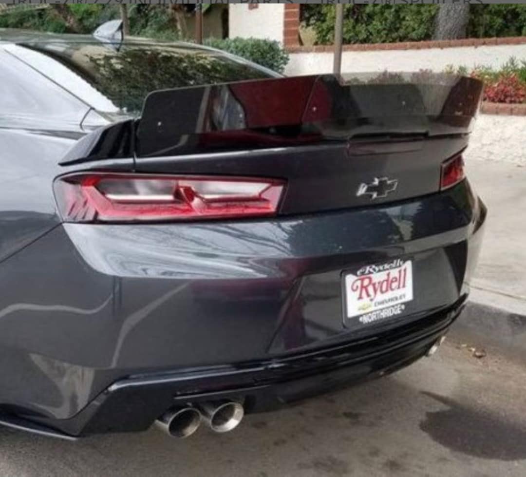 2016-2023 Camaro Iroc-z Wicker Bill Style Spoiler With Transparent ...