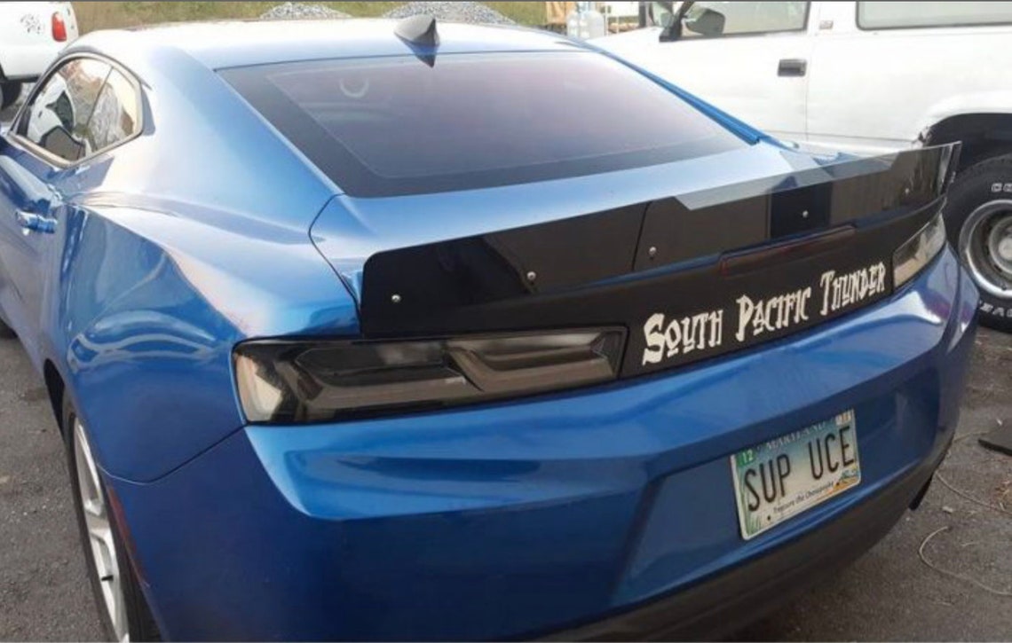 2016-2023 Camaro Iroc-z Wicker Bill Style Spoiler With Transparent ...