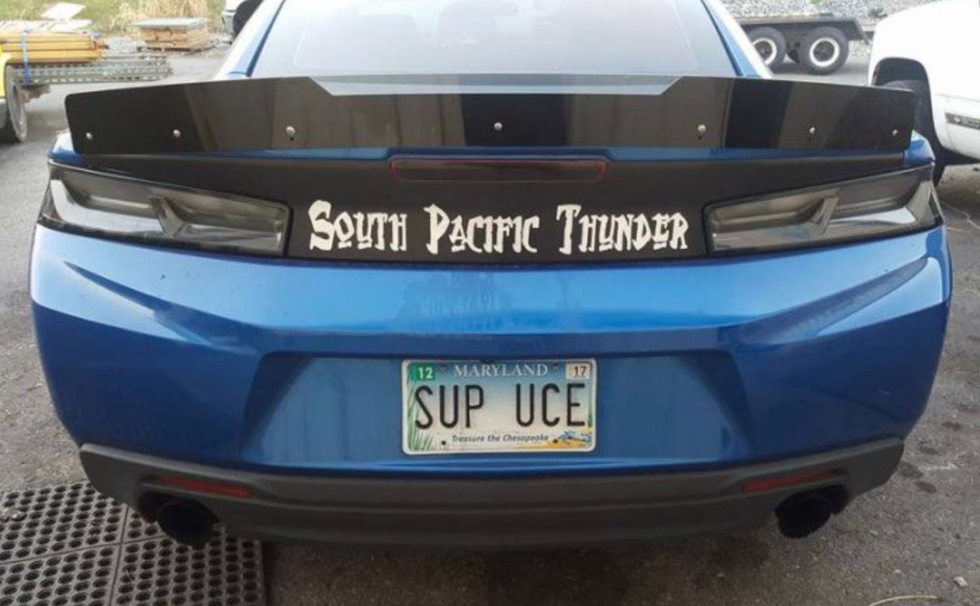 2016-2023 Camaro Iroc-z Wicker Bill Style Spoiler With Transparent ...