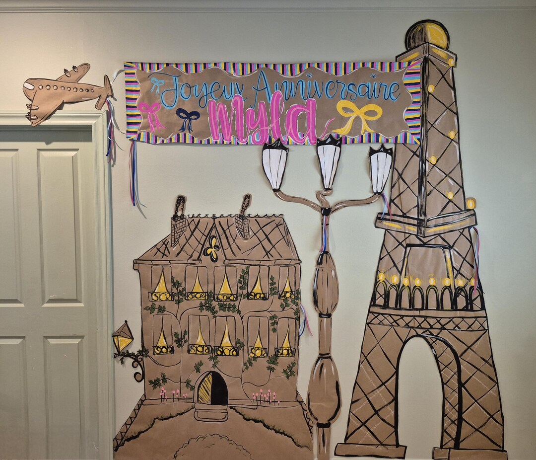 Madeline Party Backdrops on Craft Paper - Etsy