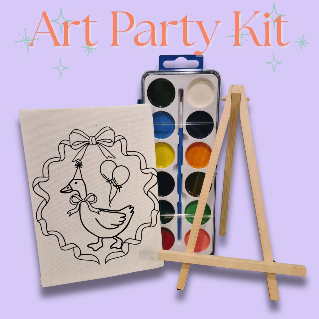 Silly Goose Art Party Kit, Easy Setup for Birthday Parties - Etsy