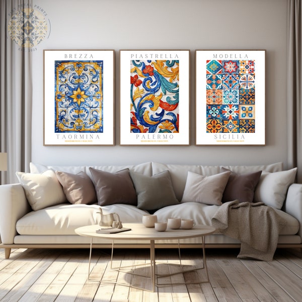 Italian Tiles Art Print - Etsy