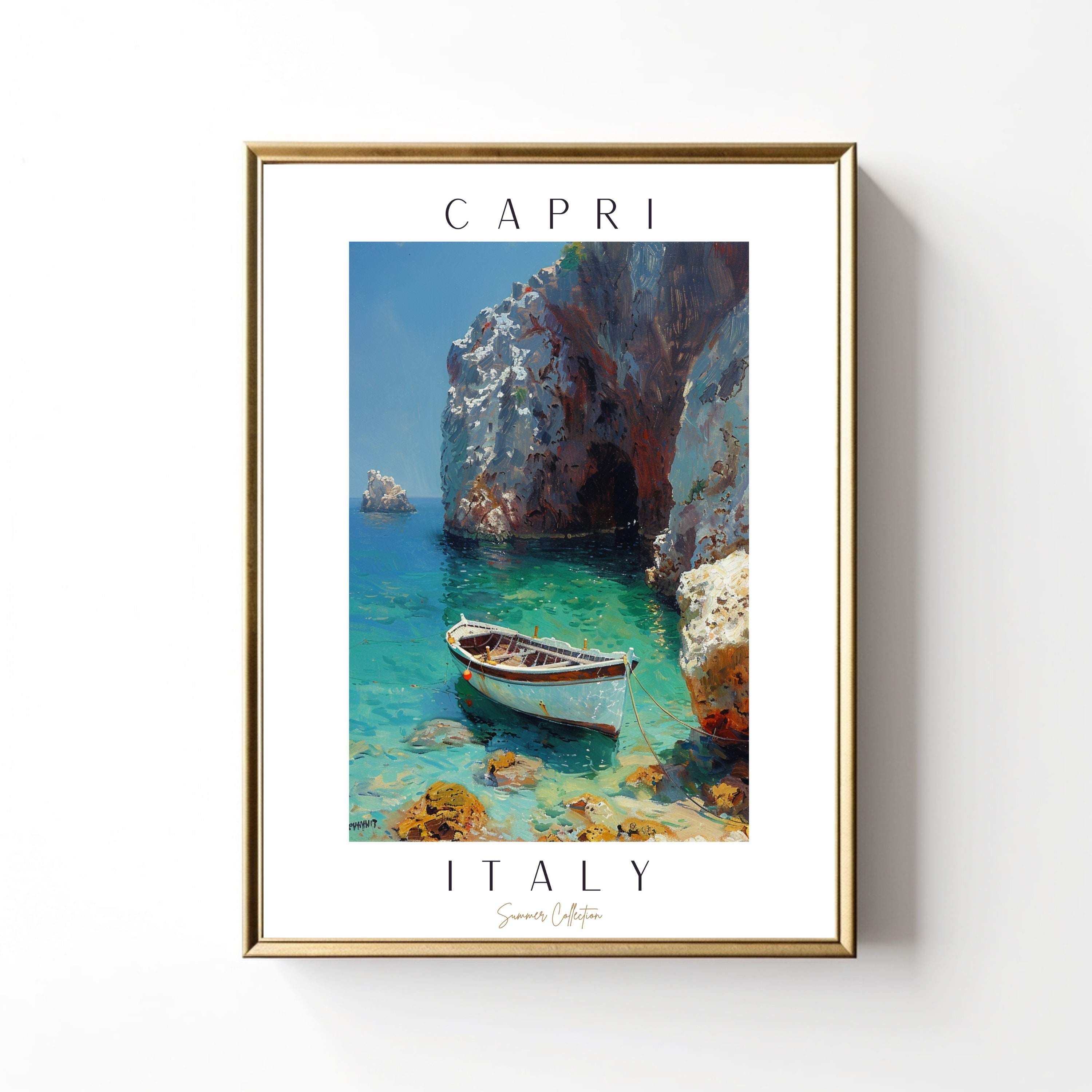 Capri Print Amalfi Coast Italy Wall Art Downloadable Print Italy ...