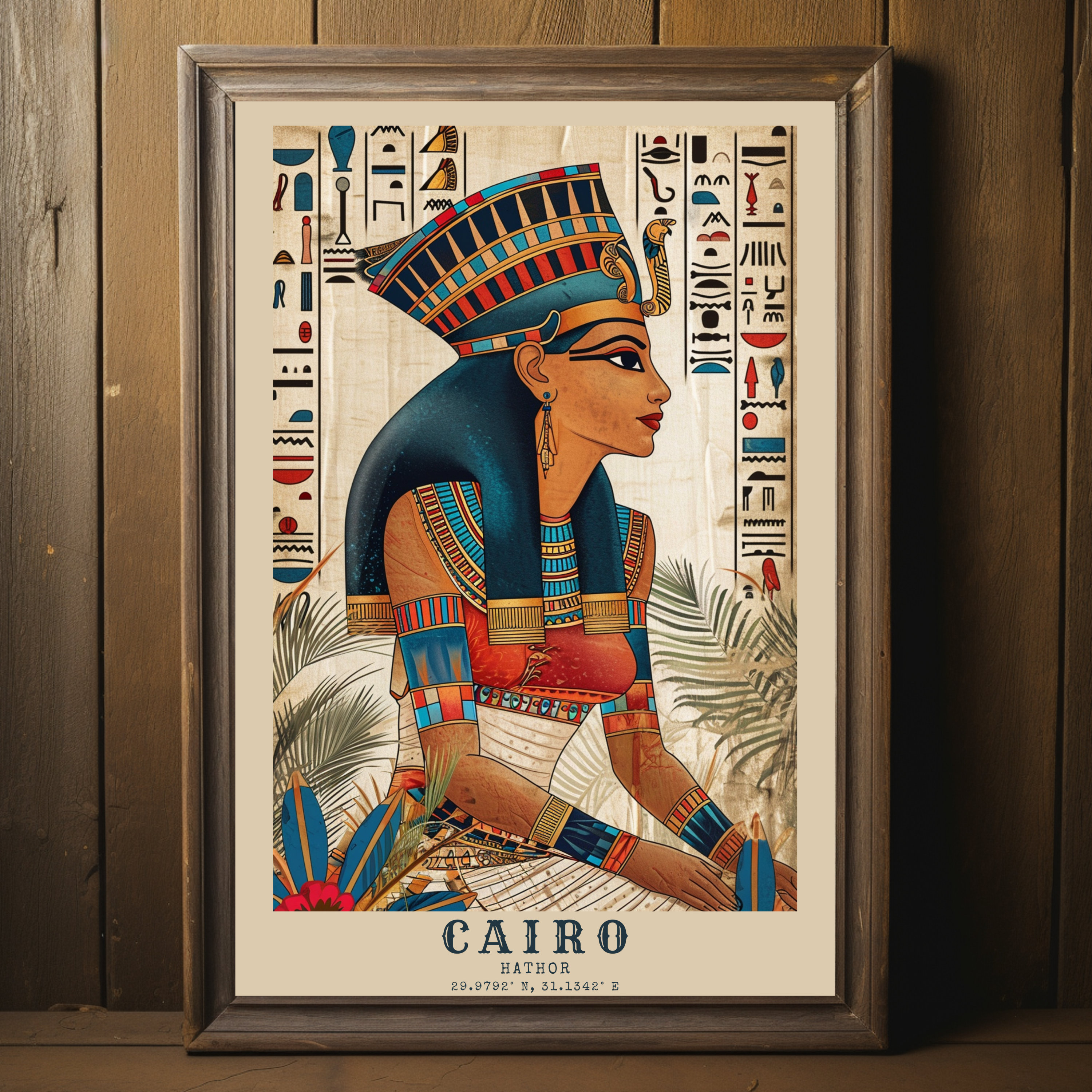 Egypt Print Pattern Art Nouveau Poster Egyptian Print Set of 3 Wall Art ...