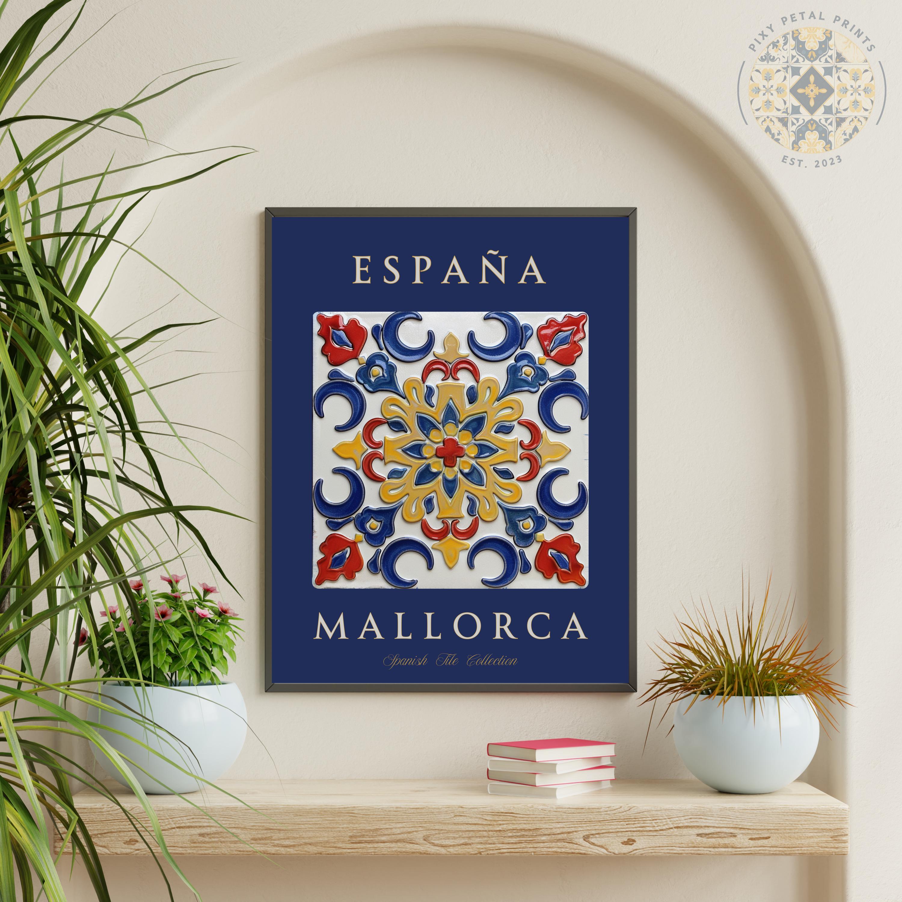 Mediterranean Wall Art Mallorca Print Espana Poster Tile Prints Spain ...