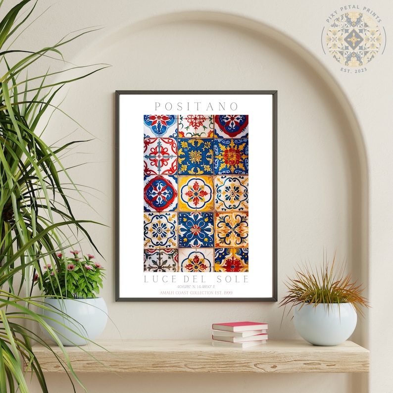 Colorful Ceramic Mediterranean Tiles Italian Ceramics Amalfi Coast ...