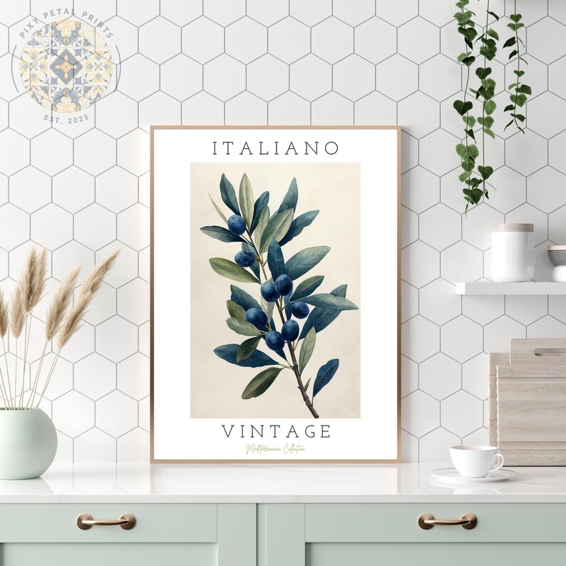 Olive Print Downloadable Print Italy Print Olives Poster Botanical ...
