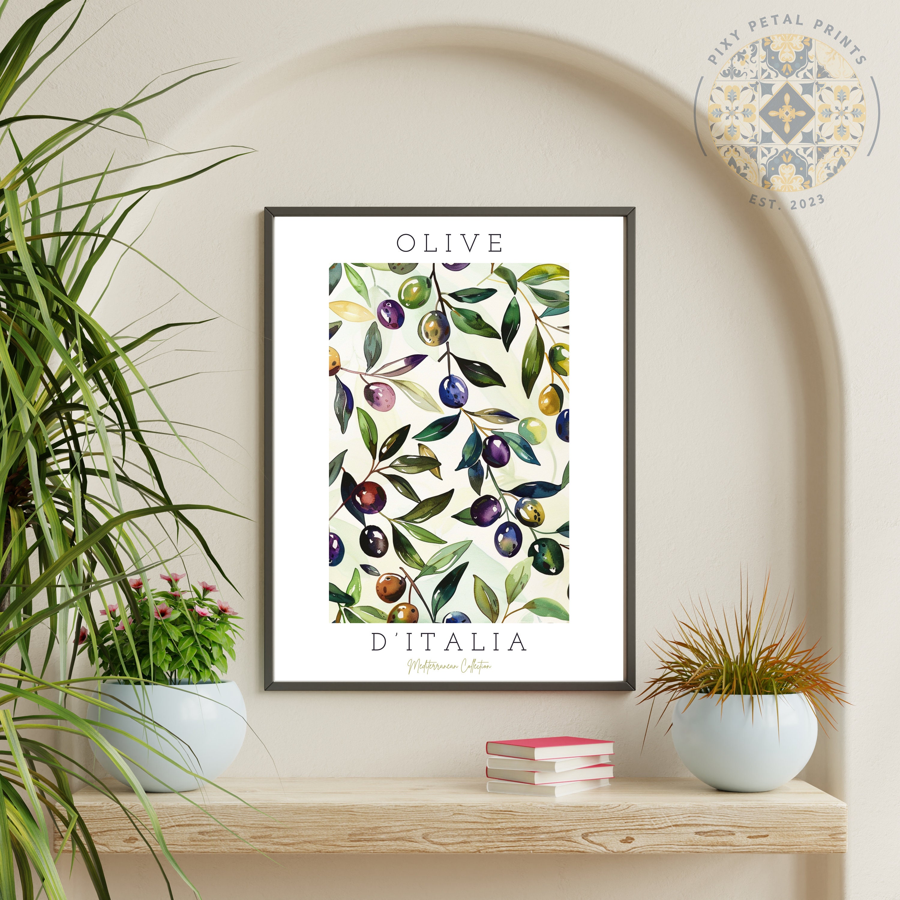 Olive Print Downloadable Print Italy Print Olives Poster Botanical ...