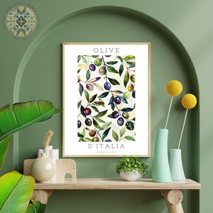 Olive Print Downloadable Print Italy Print Olives Poster Botanical ...