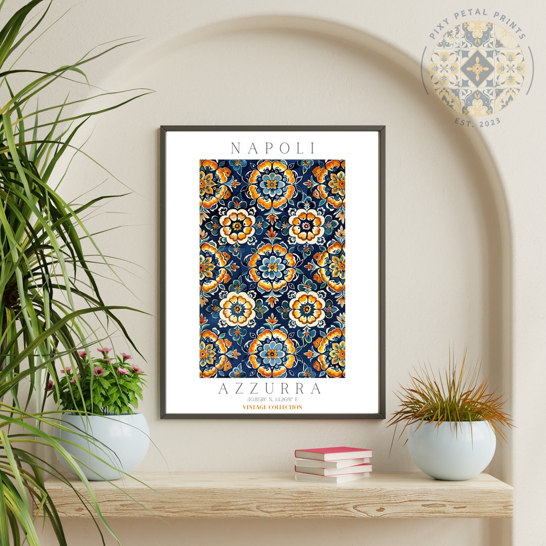 Naples Print Vintage Italy Print Tile Wall Art Housewarming Gift Napoli ...