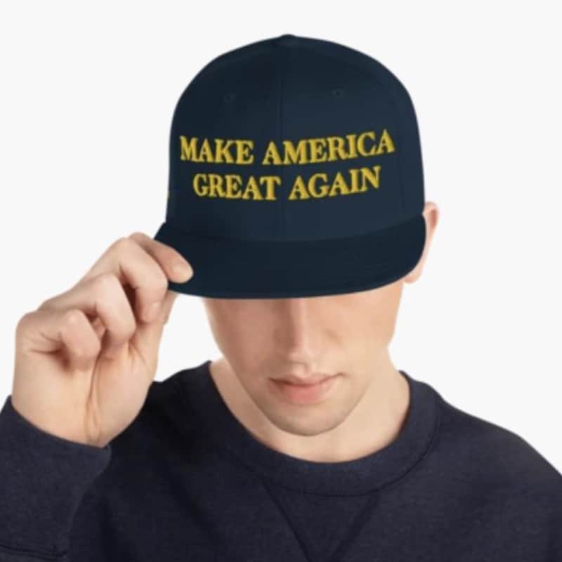 Black and Gold Trump Hat - Etsy