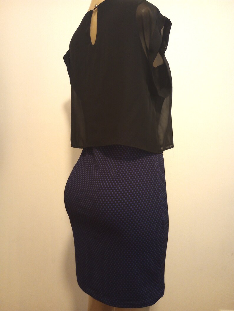 Bongo Dress With Overlay Top, Fitted Body Vintage Dress, Thrift ...