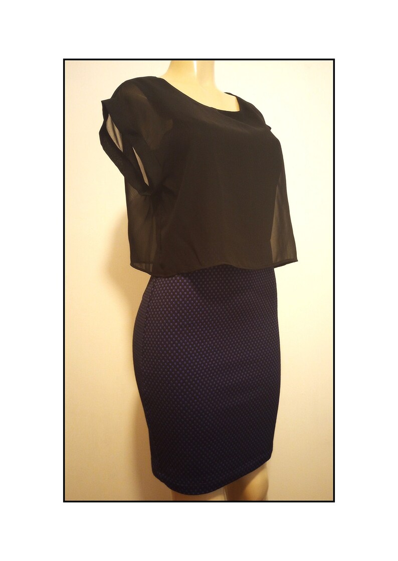 Bongo Dress With Overlay Top, Fitted Body Vintage Dress, Thrift ...