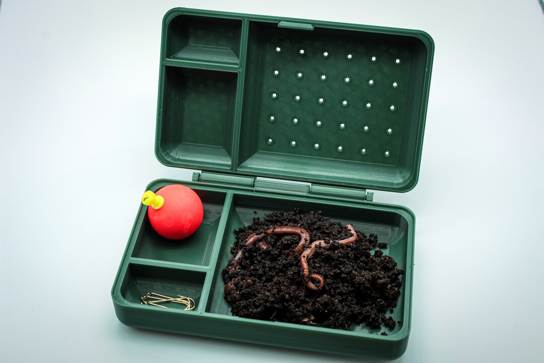 Worm Tackle Box .stl file 3d print file - Etsy Portugal