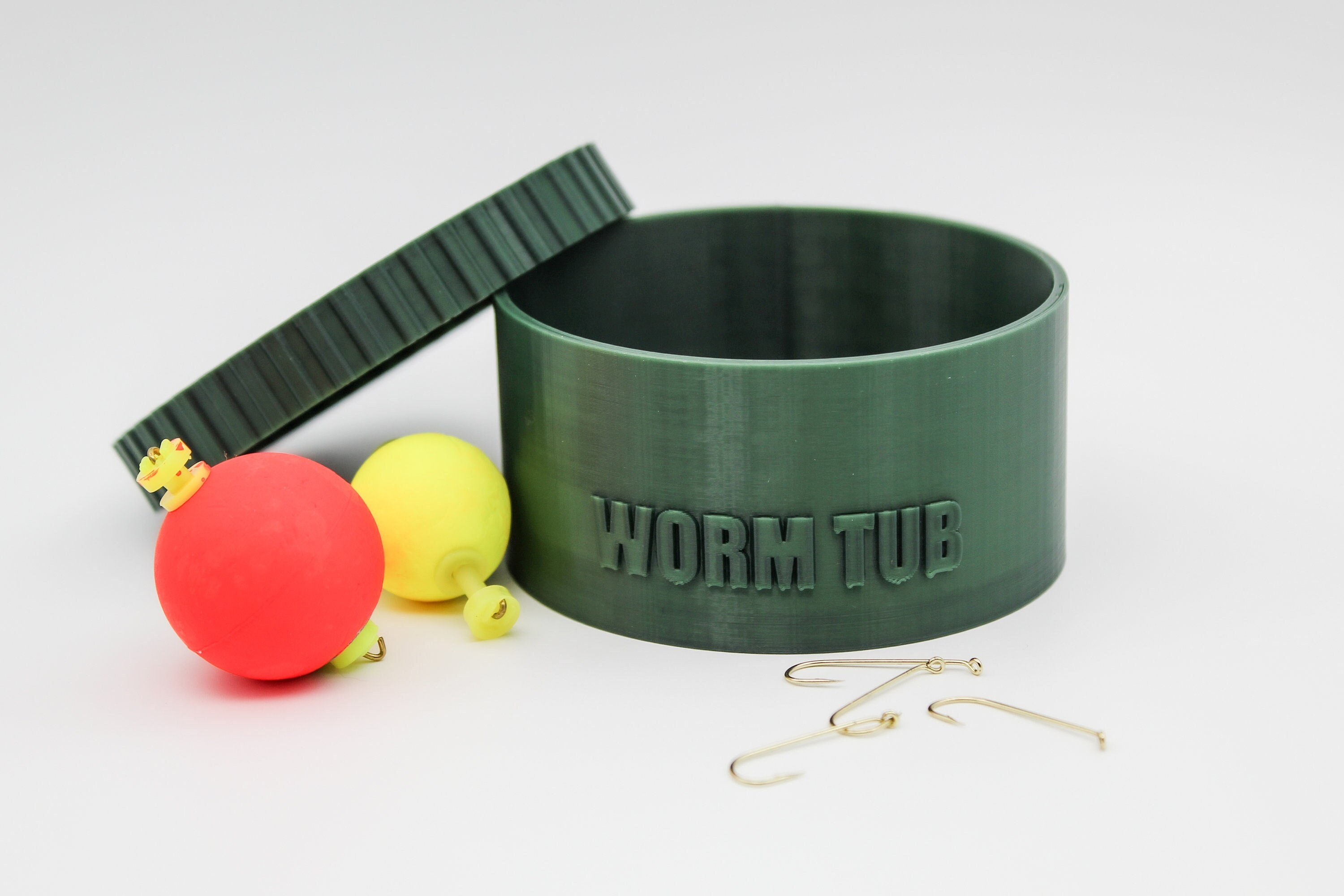 WORM TUB - Fishing Bait Container .stl File (3d Print File) - Etsy
