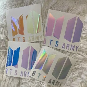 BTS and ARMY Logo, Butter Inspired, Shield Decal Vinyl Sticker, K-pop ...