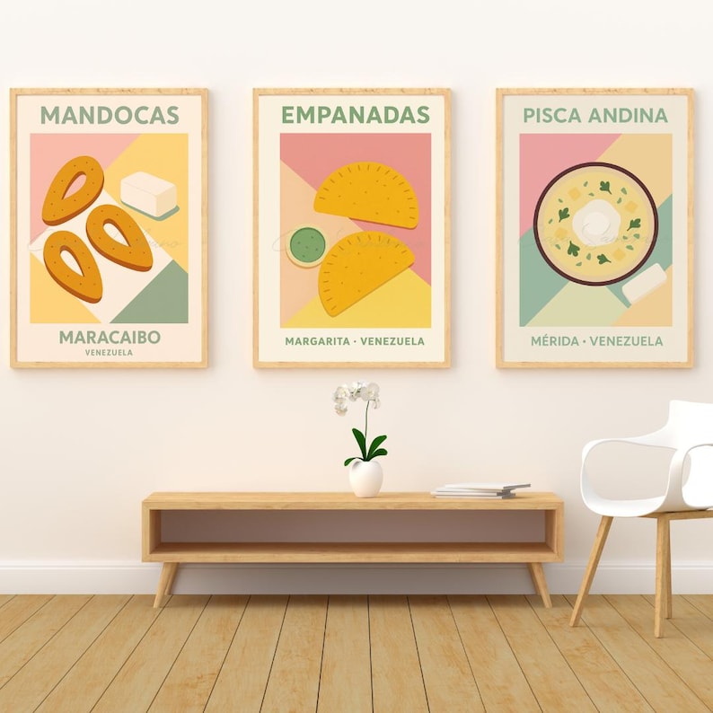 Poster Comidas Venezolanas - Mandocas, Empanadas Y Pisca Andina ...