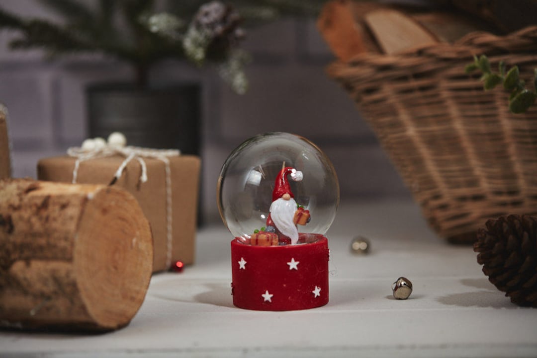 Mini boule à neige Gonk de Noël - Etsy France