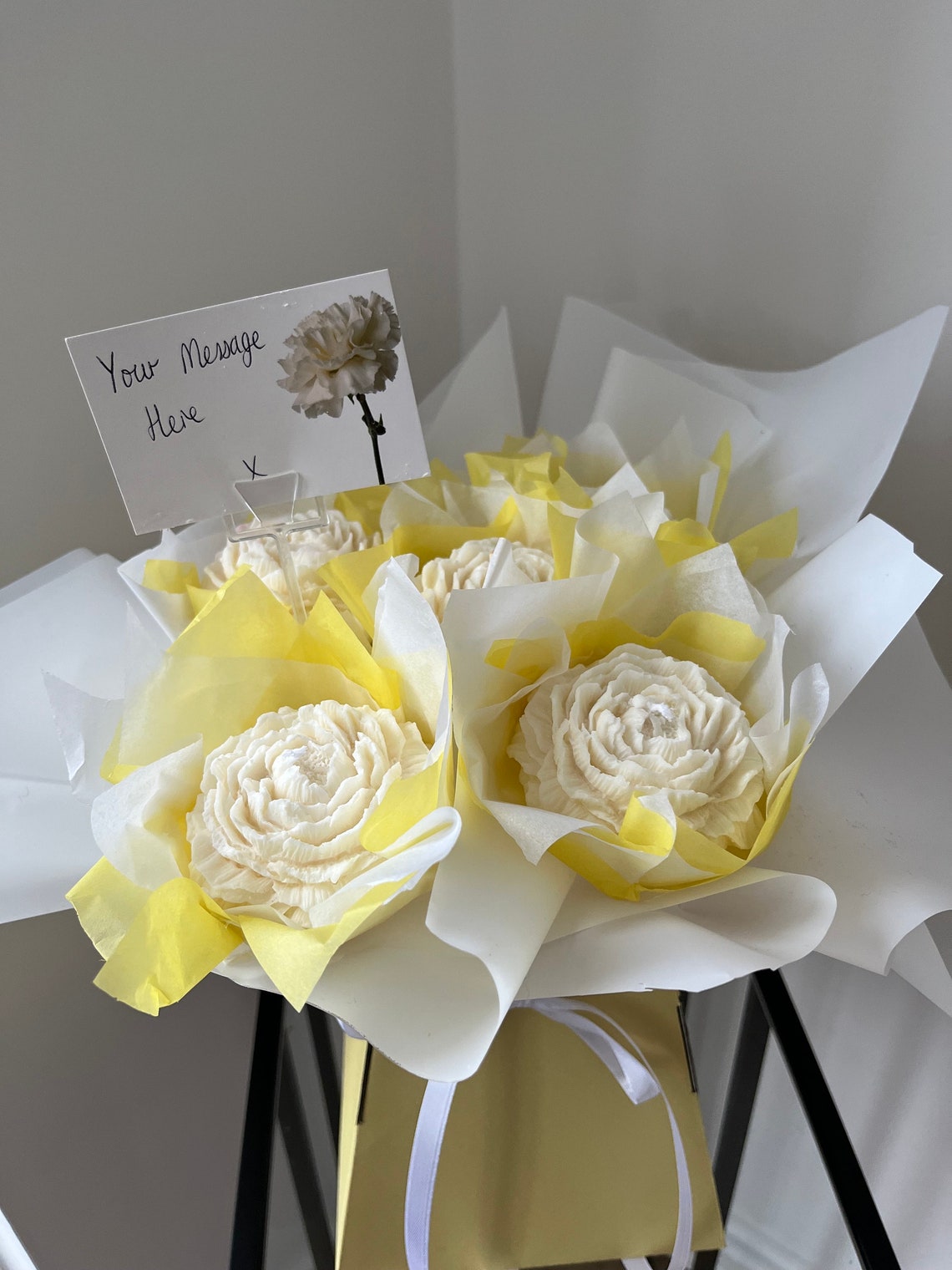 Luxury Candle Bouqueteverlasting Flower Bouqueteaster Bouquetbirthday ...