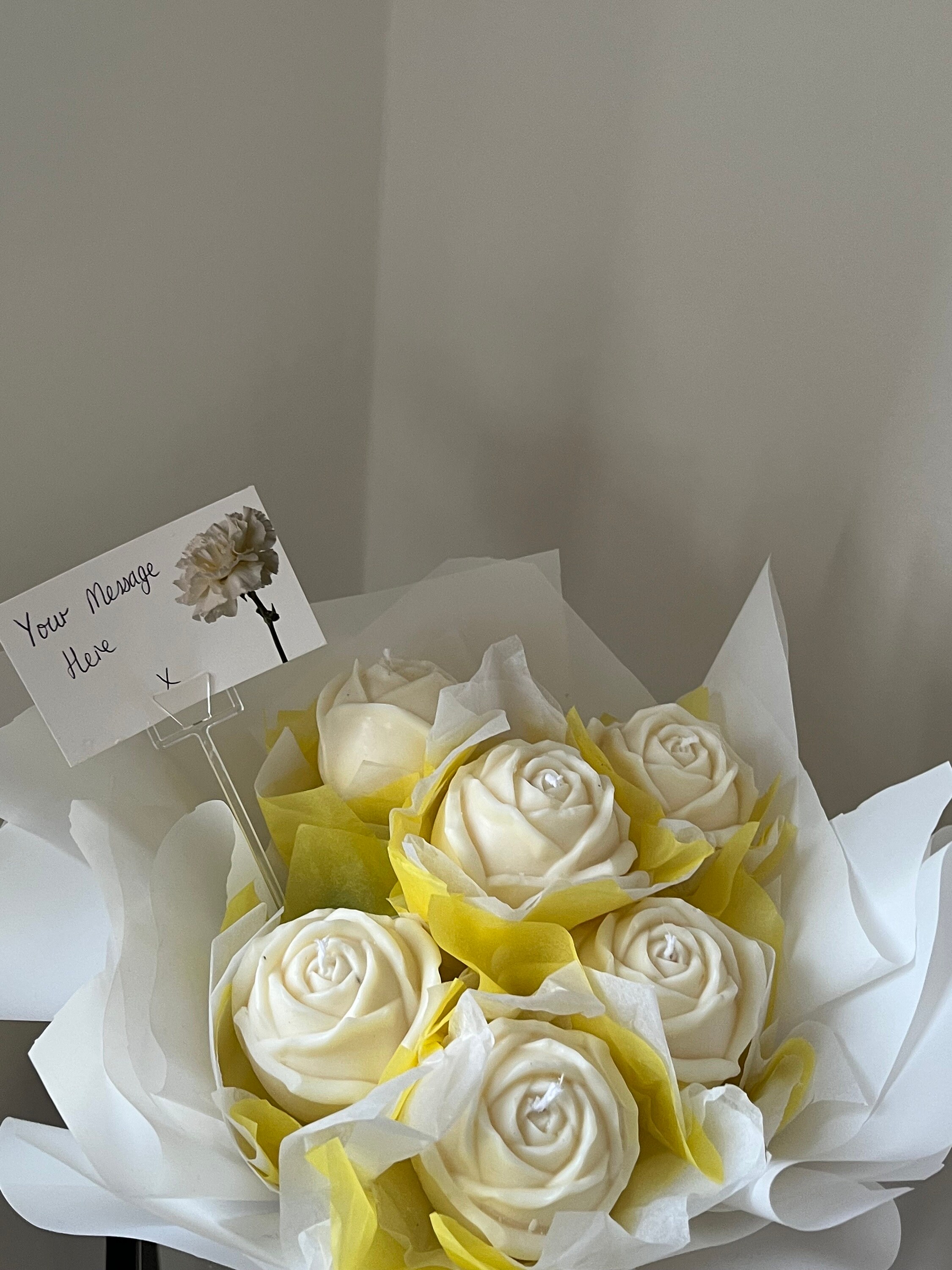 Luxury Candle Bouqueteverlasting Flower Bouqueteaster Bouquetbirthday Gifteaster Giftnew Home ...