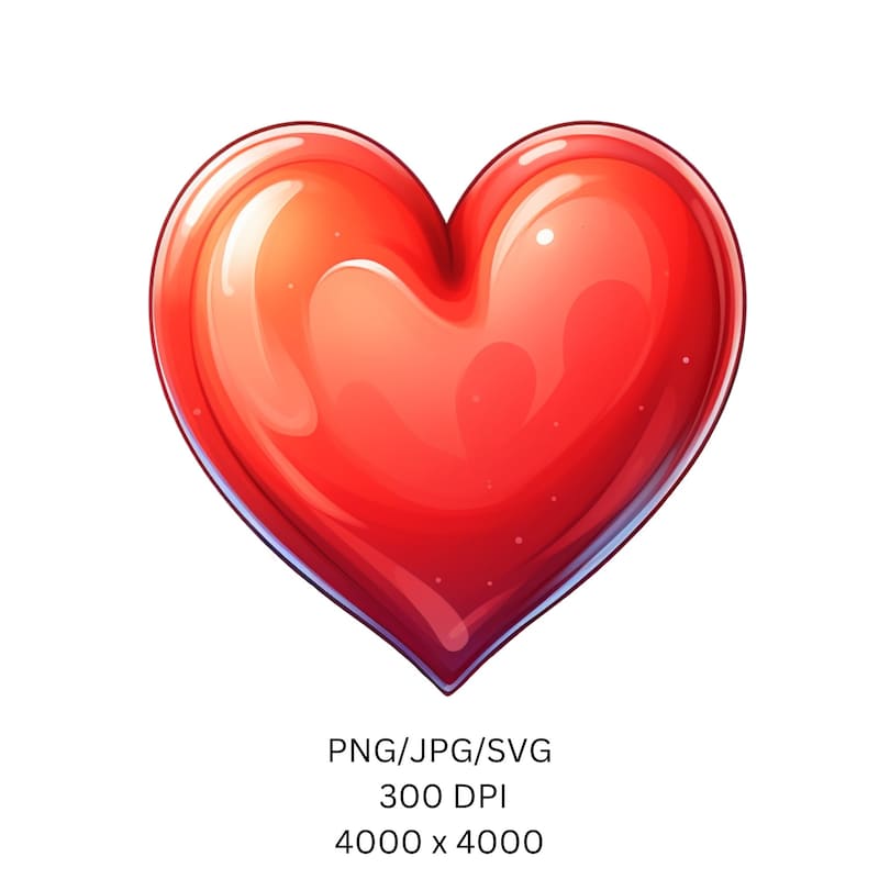 Puffy Heart - Etsy