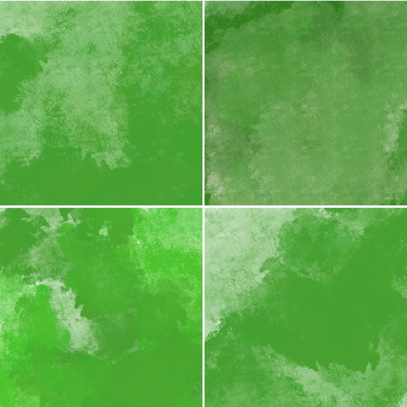Green Color Wash Texture Clipart JPG Digital Paper Background Printable ...