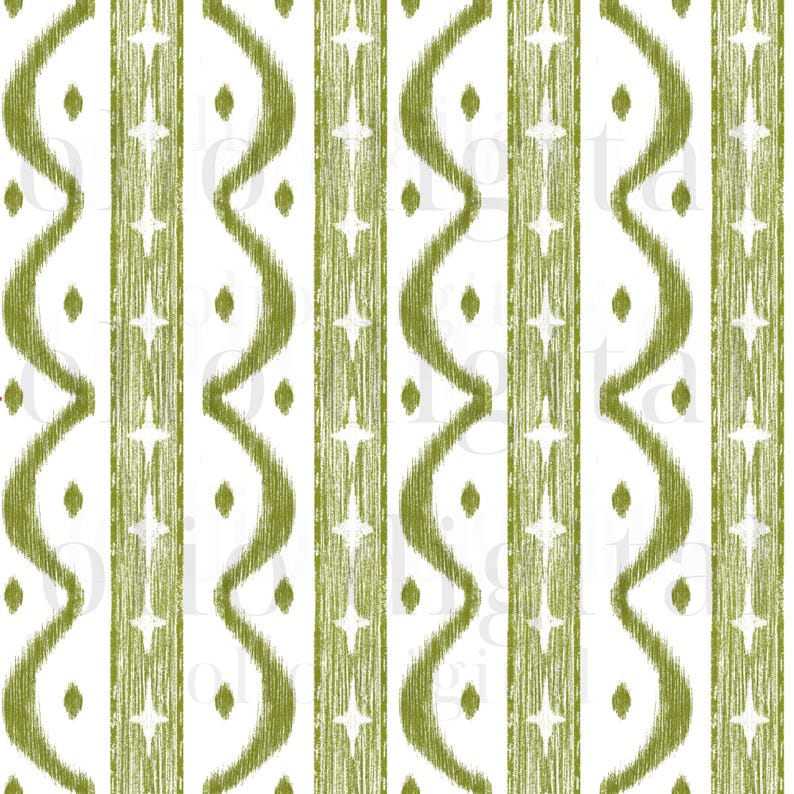 Sage Green Ikat Seamless Pattern| Digital Paper | Background| Printable ...
