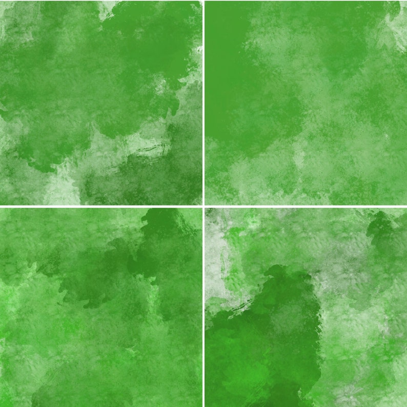 Green Color Wash Texture Clipart JPG Digital Paper Background Printable ...