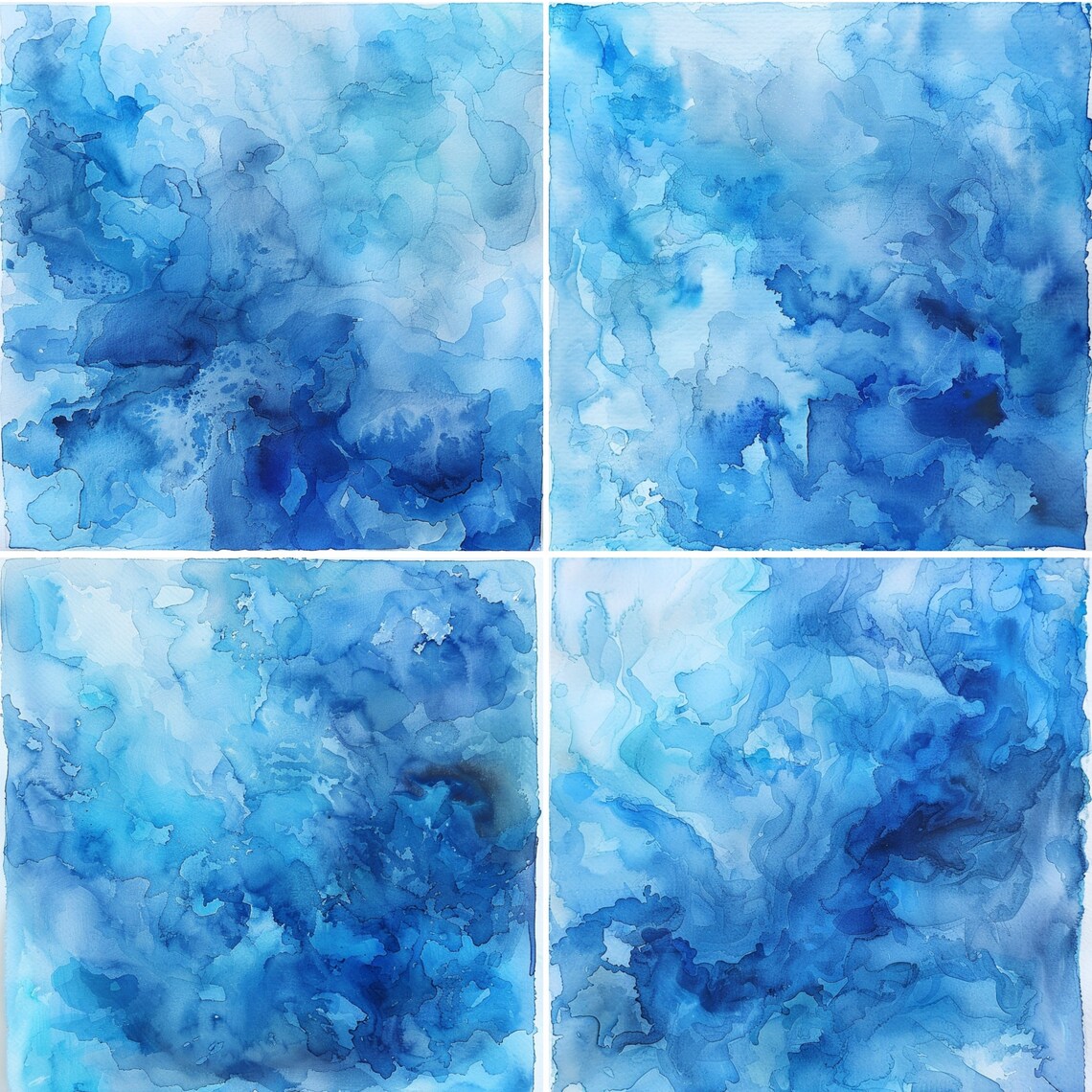 Blue Color Wash Texture Clipart JPG Digital Paper Grand Millennial ...