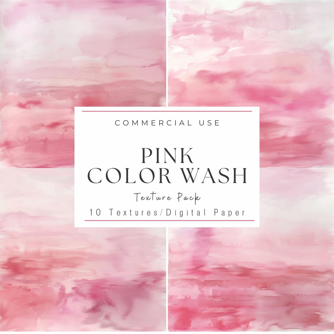 Pink Color Wash Texture Clipart JPG| Digital Paper | Background ...
