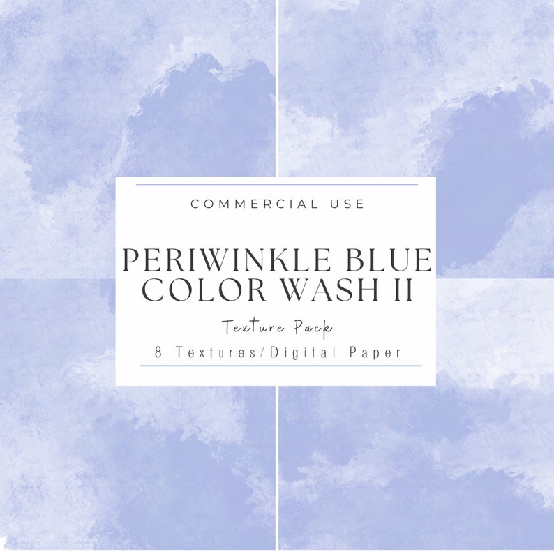 Periwinkle Blue Color Wash Texture Clipart JPG| Digital Paper ...